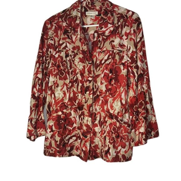 Coldwater Creek | Jackets & Coats | Coldwater Creek Linen Blend Snap ...